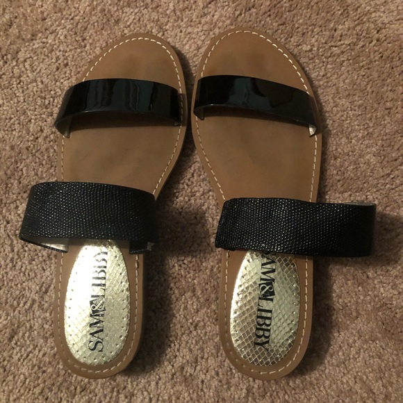 Sam & Libby | Shoes | Sam Libby Black Sandals | Poshmark